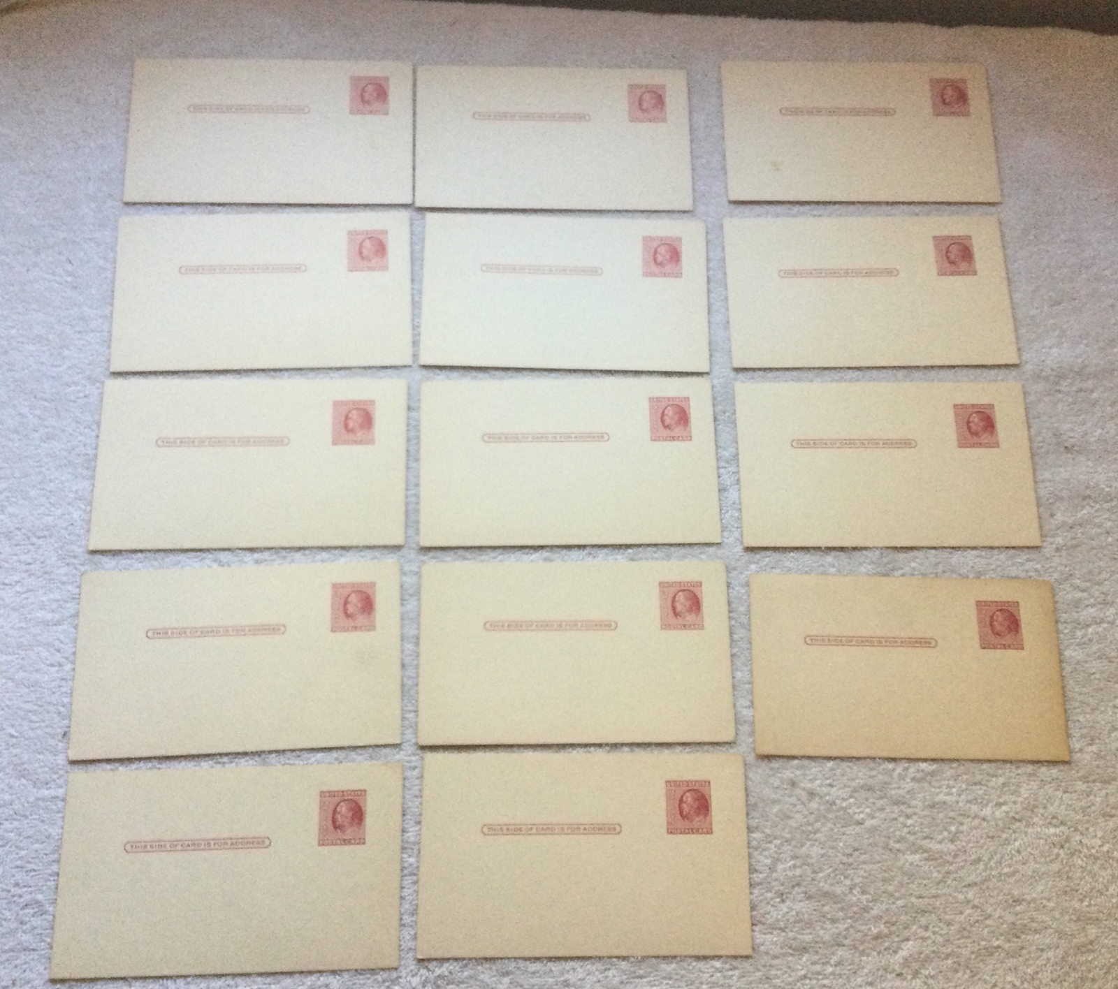 USPS 2 Cent Benjamin Franklin Vintage Unused US Postal Postcards Lot of ...