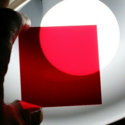 2 3/8 x 2 3/8" Square Red Safety Focus Filter For Enlarger Filter ...