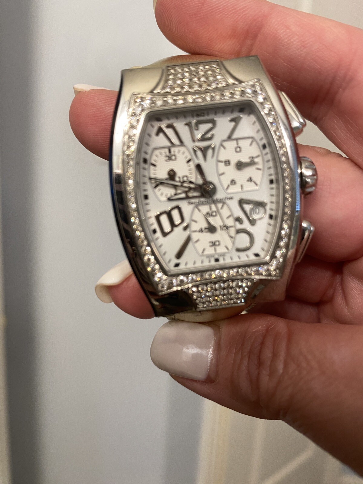 Technomarine Technosquare Stainless Steel 1.02ctw Diamond Watch. | eBay