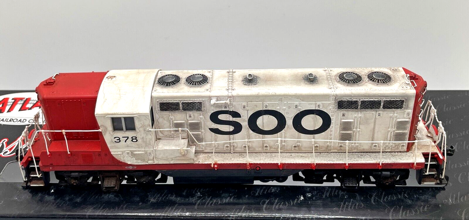 HO ATLAS 8337 GP-7 LOCOMOTIVE SOO LINE # 378 WEATHERED DCC INSTALLED | eBay