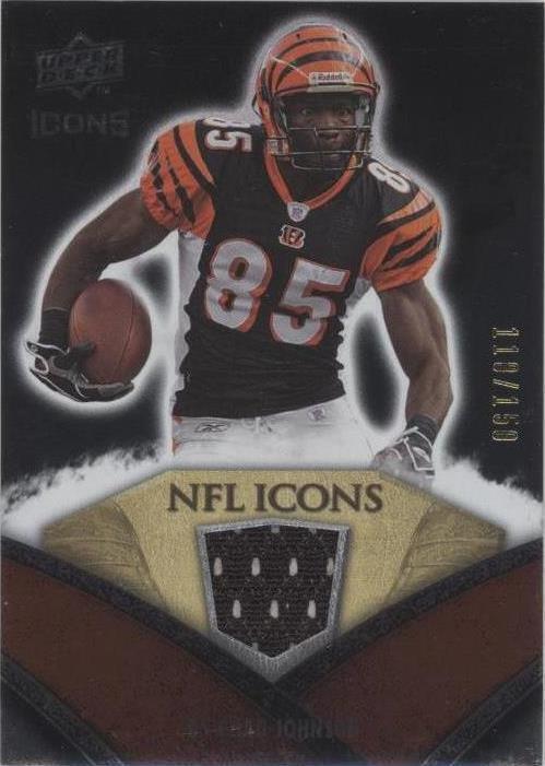 2008 Upper Deck Icons - Nfl Icons Chad Johnson #NFL12 Silver Jerseys ...