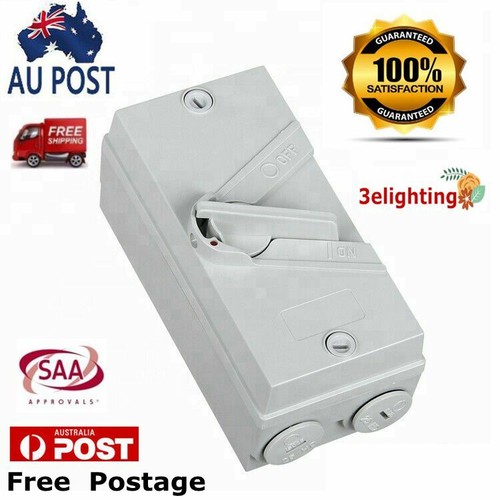 Weatherproof 35A Isolator Switch IP66 Single Three Phase Isolating ...