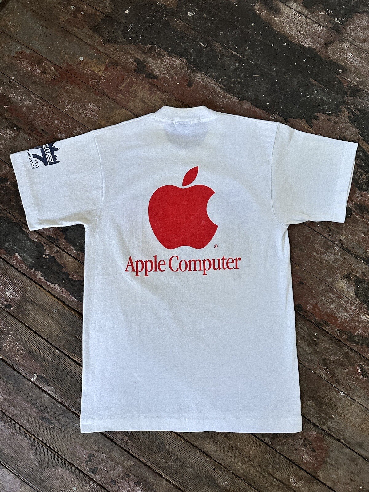 Vintage Apple Computers Sponsored Race T Shirt Size Small IBM 80s | eBay