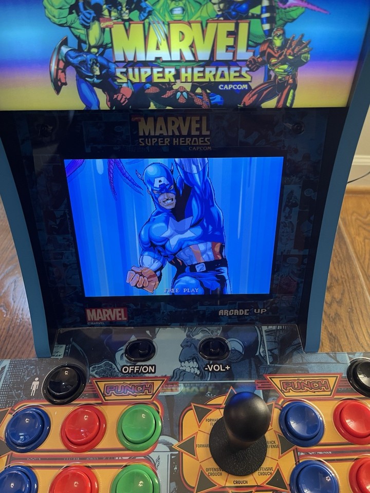 Marvel Super Heroes Capcom Arcade 1UP 2 Player Countertop 3 Awesome ...