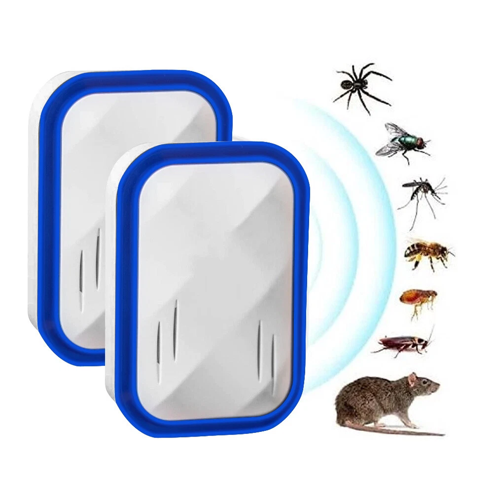 Ultrasonic Pest Repeller Mouse Spider Mosquito Mice Repellent Rat ...