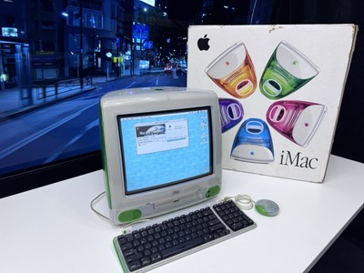 Vintage Apple Macintosh iMac G3 Lime Tray Load | Working, In Box | eBay ...