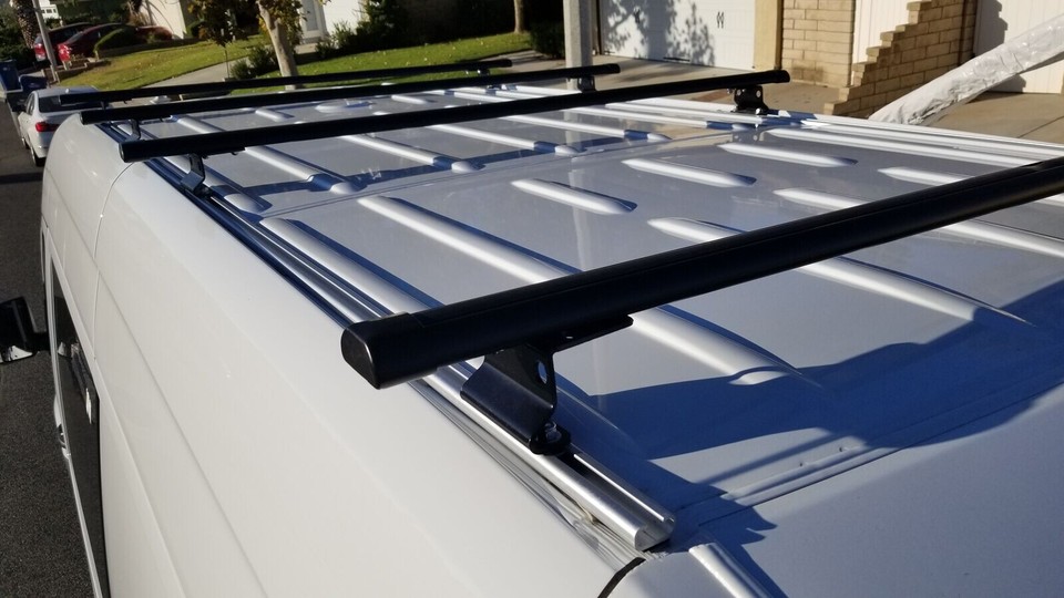 2007-up 144" 4 Cross Bar Ladder Roof Rack W/Side Rails For Mercedes ...