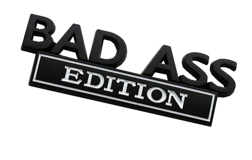 1pc Bad Ass Edition Emblem Metal Badge Sticker Decal for Cars Truck ...