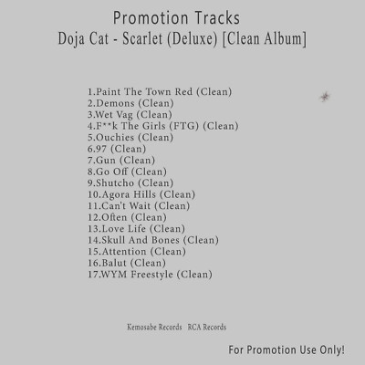 Rap/Hip-Hop.. White CD. Doja Cat - Scarlet (Deluxe) [Clean Album] | eBay