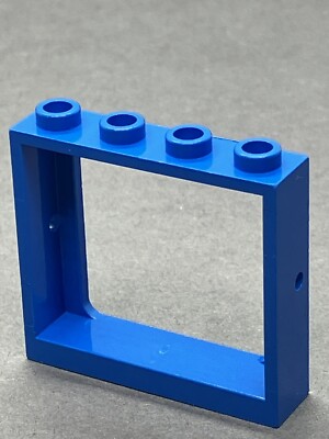 LEGO 4033 Window 1x4x3 Train Hollow Studs - (1pc) Blue Vintage | eBay