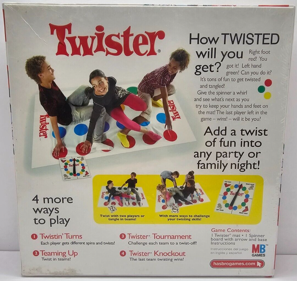 Twister the Classic Game That Ties You Up in Knots !- By Hasbro - New ...