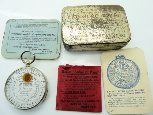 WYNNE'S INFALLIBLE ACTINOMETER EXPOSURE METER with CASE + more | eBay