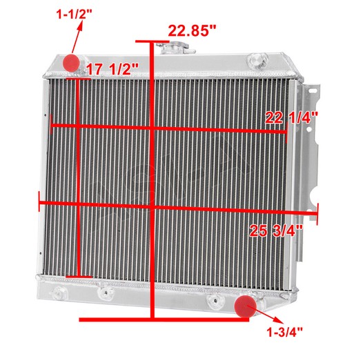 4 Row Aluminum Radiator Fits 1968-1974 70 Dodge Challenger Charger ...