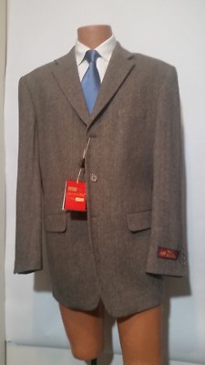MANTONI Sportcoat Jacket Sz44R Herringbone Wool/Cashmere NWT | eBay