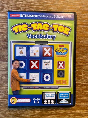 Lakeshore Vocabulary Tic Tac Toe Reading Interactive Game CD ROM Grades ...