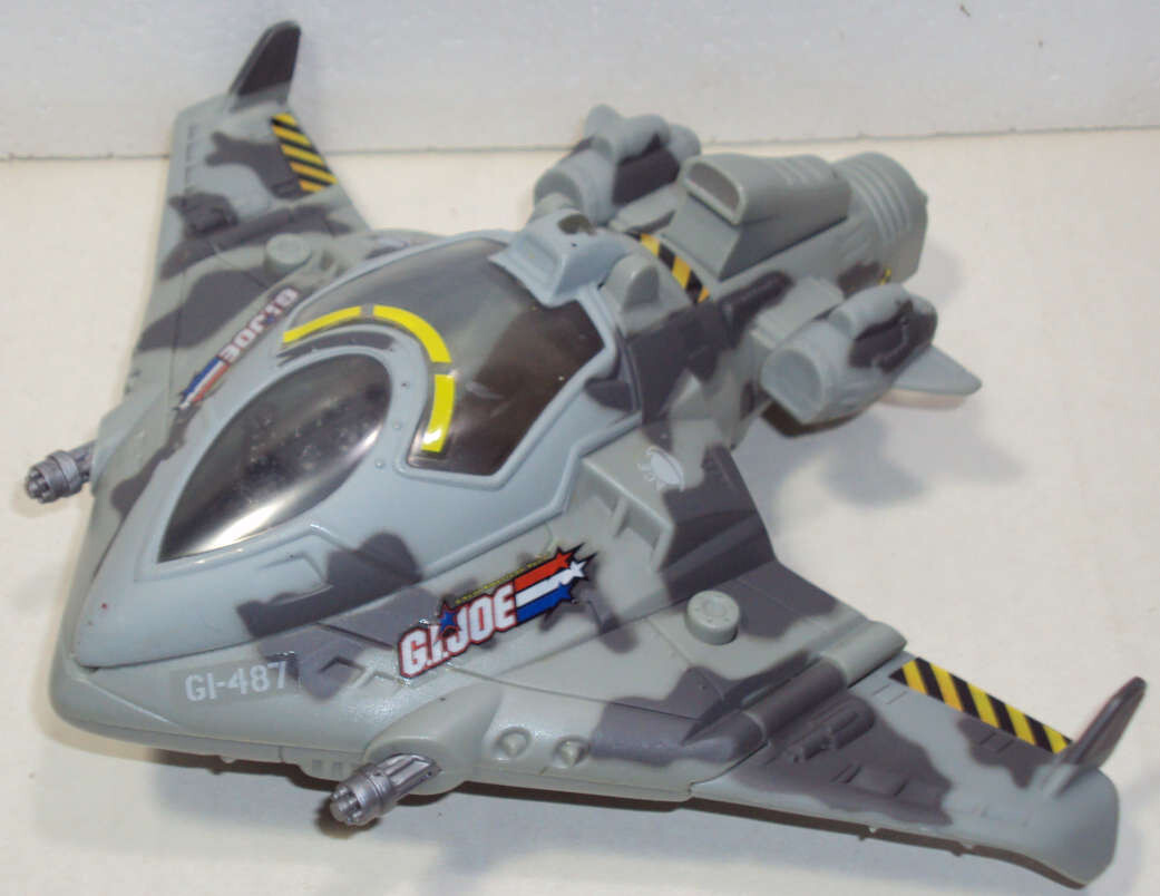 GI JOE Valor vs Venom TIGERHAWK VEHICLE 2004 G.I. JOE Grey Incomplete ...