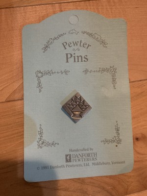 Vintage 1991 Danforth Pewter Pin Vermont USA Made | eBay