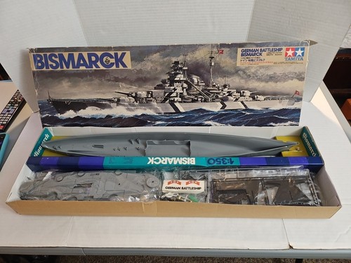 Tamiya German Battleship Bismarck 1/350 Scale Model. 78001 ALL PARTS ...