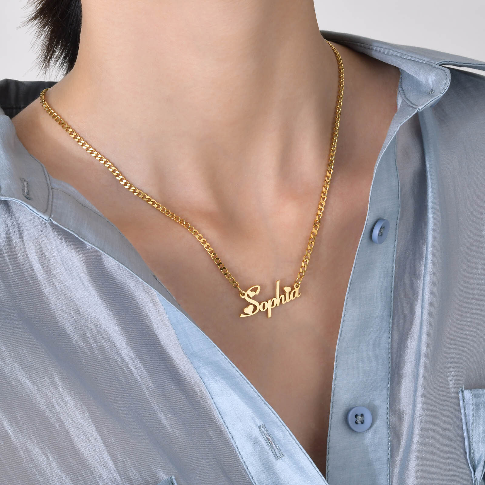 Personalized Unique Name Necklace Custom Women Pendant Chain Birthday ...