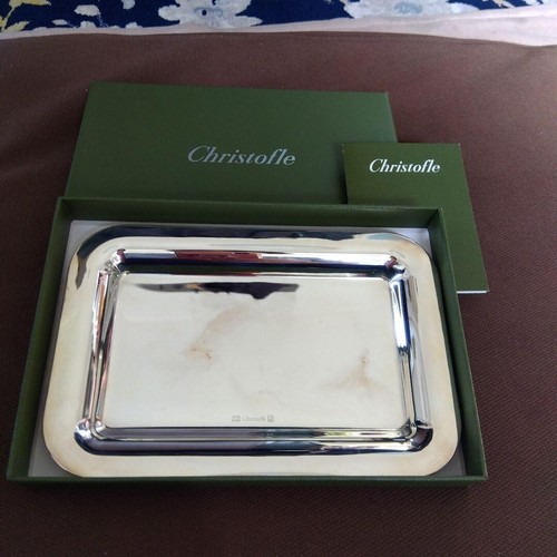 Christofle Square Silver Plate Tray JMB Diamond 2007 Limited Tableware ...