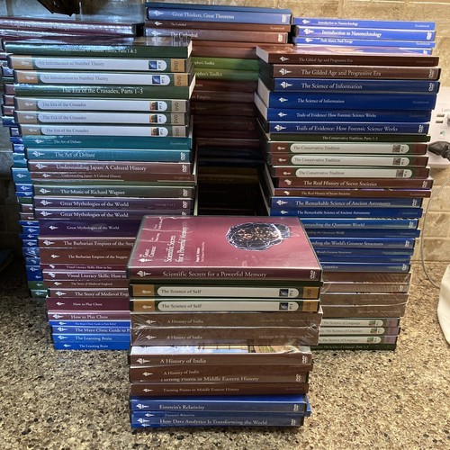 The Great Courses LOT of 71 Different Courses 343 DVDs With Guidebooks ...