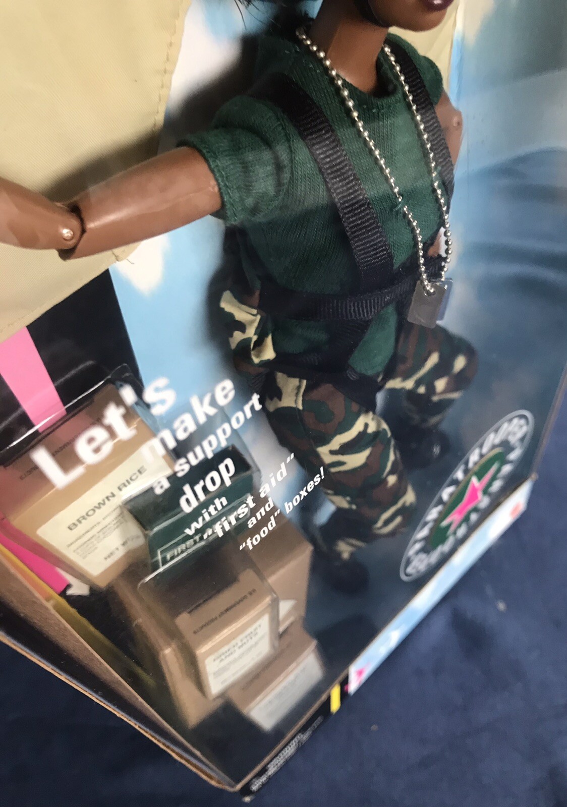 PARATROOPER BARBIE DOLL, AA; AAFES ED. 29475, ORIGINAL 2000, IN BOX ...