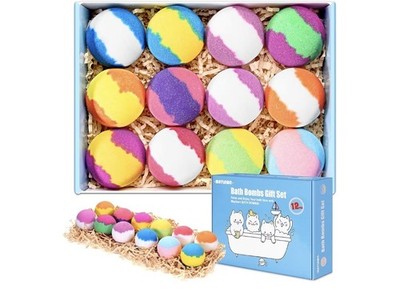Bath Bombs Gift Set, 12pcs Handmade Fizzy Bubble Bath Bombs Vegan & Cruelty Free | eBay UK