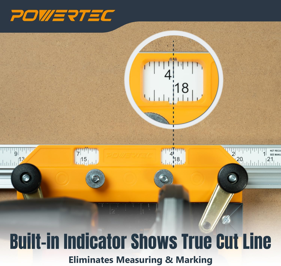 Circular Saw Guide Rail System – Rip-Cut Edge Guide Track for Straight ...