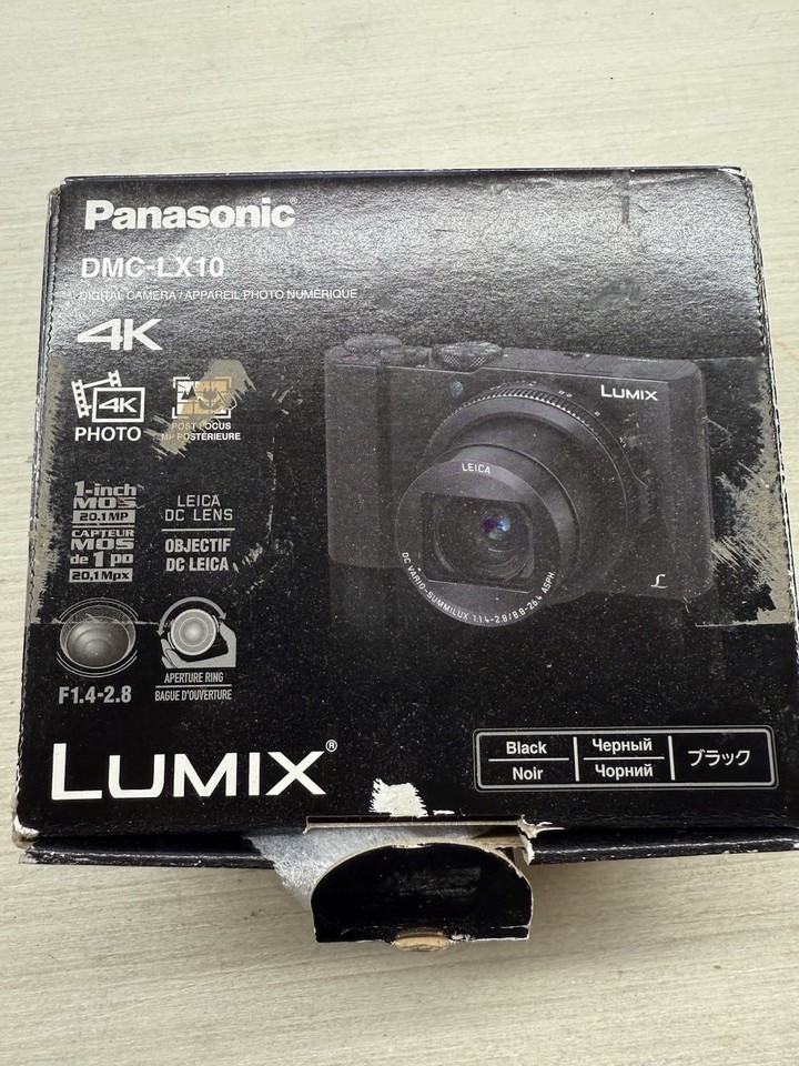 95%new Panasonic DMC-LX10 20.1MP 3x Optical Zoom 4K Lumix CMOS Digital ...