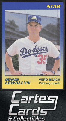 Dennis Lewallyn 1989 Star Vero Beach Dodgers #28 Dodgers Pitching Coach ...