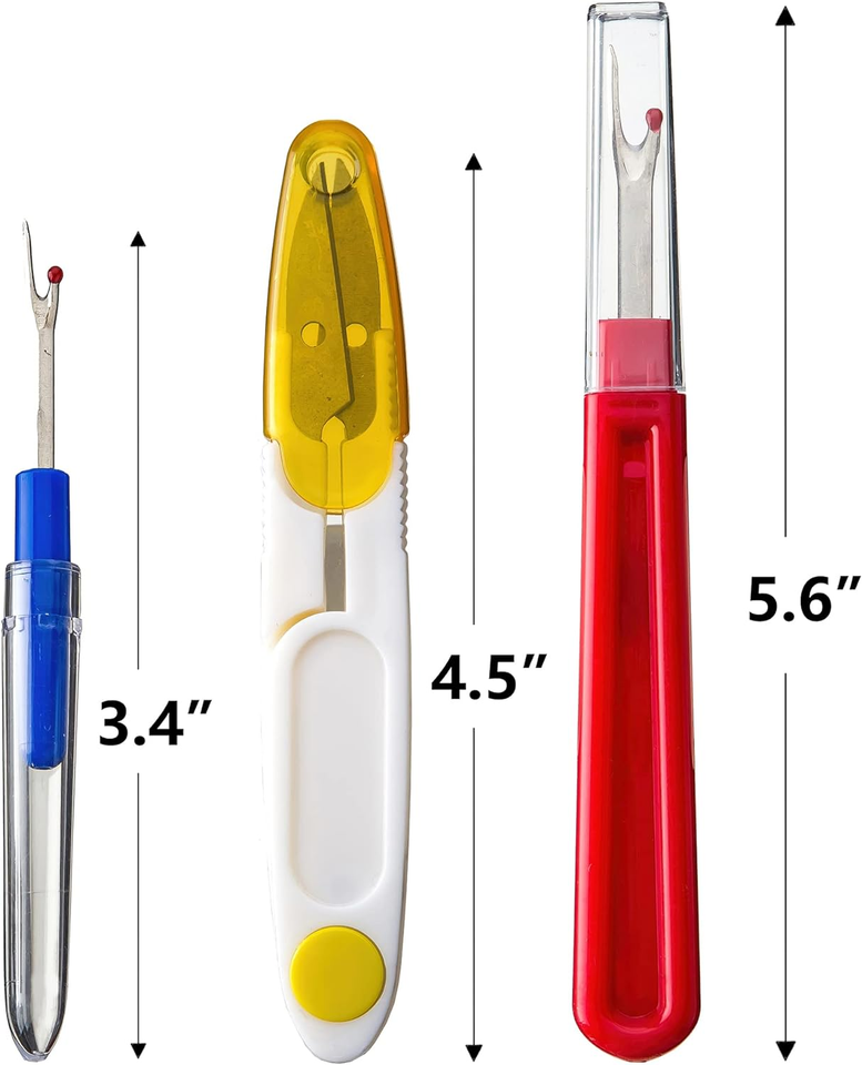 Seam Ripper and Thread Remover Kit for Sewing 2 Big 2 Small Stitch ...
