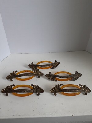 Drawer Pulls - Vintage Art Deco Bakelite