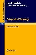 Categorical Topology von H. Herrlich G. Preuß (1979, Taschenbuch ...