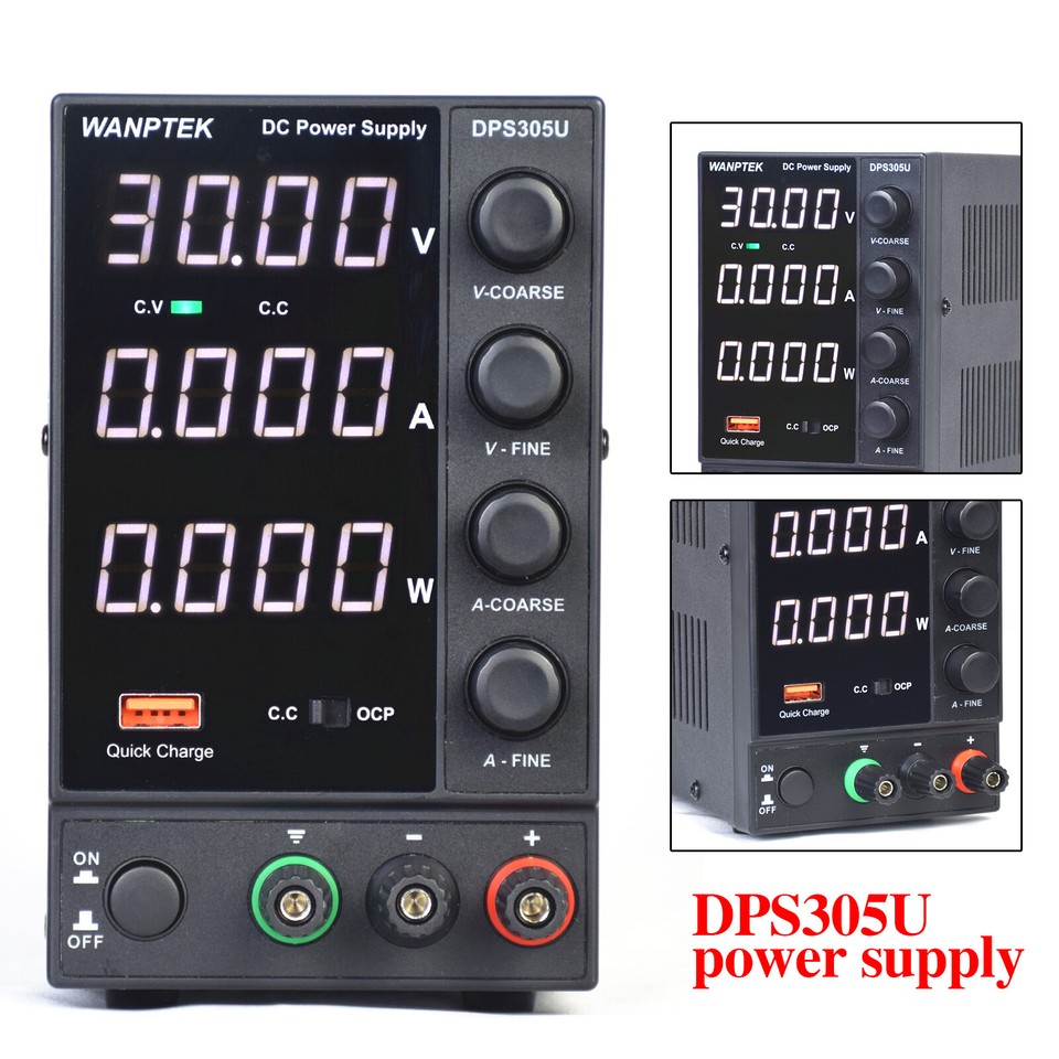 DC Power Supply Variable 30/60V 5/10A Adjustable Switching Bench Power ...