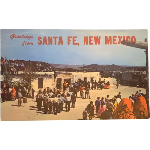 Vintage Postcard, Greetings from Santa Fe, New Mexico | eBay