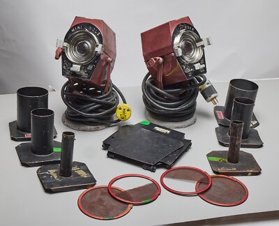 2 Mini Mole Mole 2801 Mole Richardson "inkie" 200 Watt Lights W ...