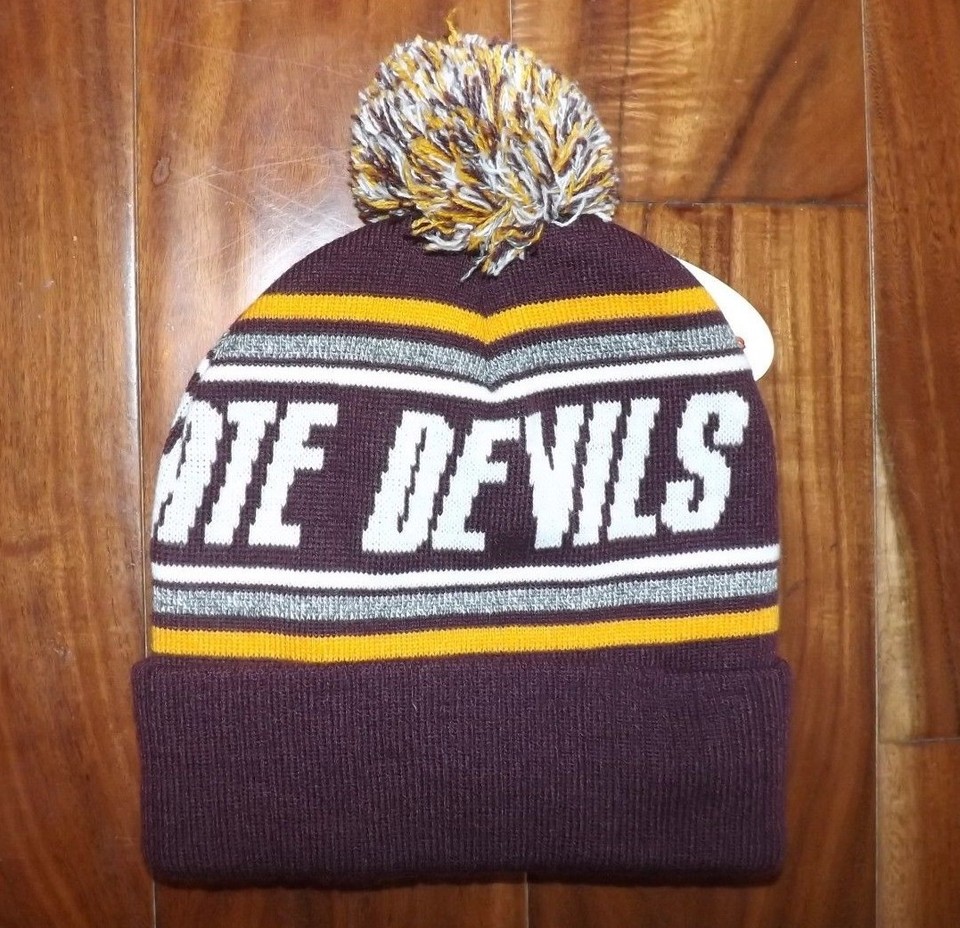 NWT Captivating Headgear ARIZONA STATE Maroon Striped Beanie One Size ...