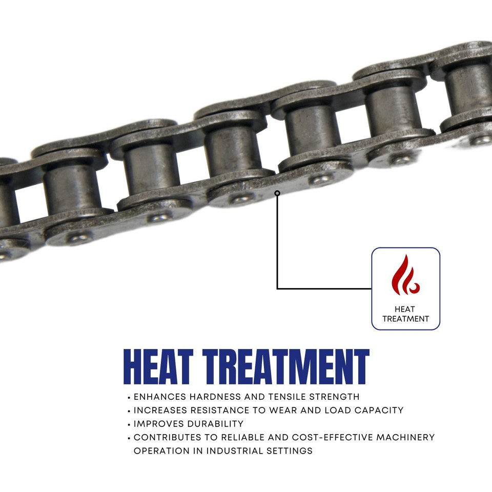 #60H Heavy Duty Roller Chain 10 Feet with 1 Connecting Link | eBay