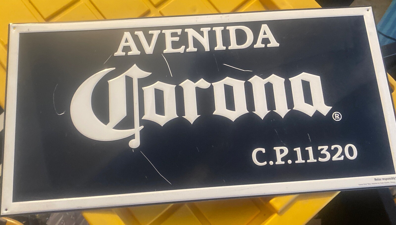 CORONA AVENIDA BEER ADVERTISING BAR METAL BEER SIGN MAN CAVE SIGN | eBay