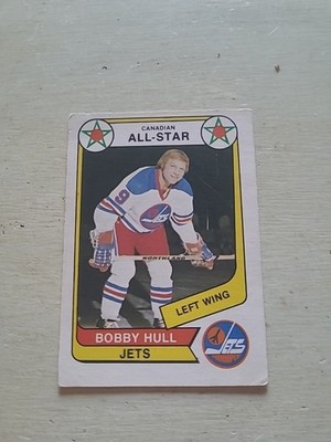 VINTAGE HOCKEY CARD OPC 1976 BOBBY HULL WINNIPEG JETS ALL STAR CARD | eBay