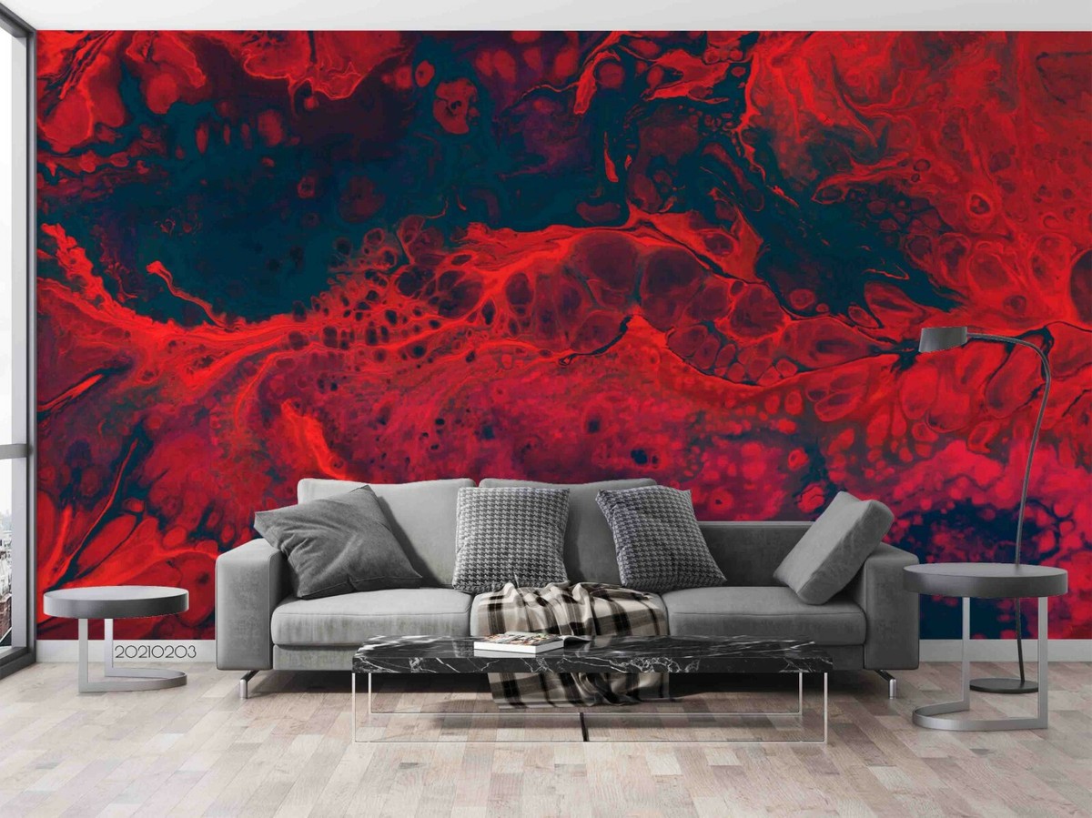 Red Wall Design Wallpaper