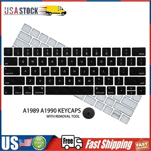 US Keyboard Key Caps Full Set for MacBook Pro Retina A1989 A1990 A1932 ...