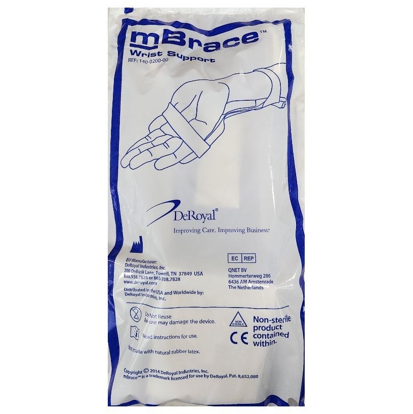*1-Pack* DeRoyal mBrace 40° Wrist Support With Foam Pad 140-0200-00 | eBay