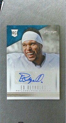 2014 Prestige Rookie Autograph #235 Ed Reynolds RC Auto Eagles | eBay