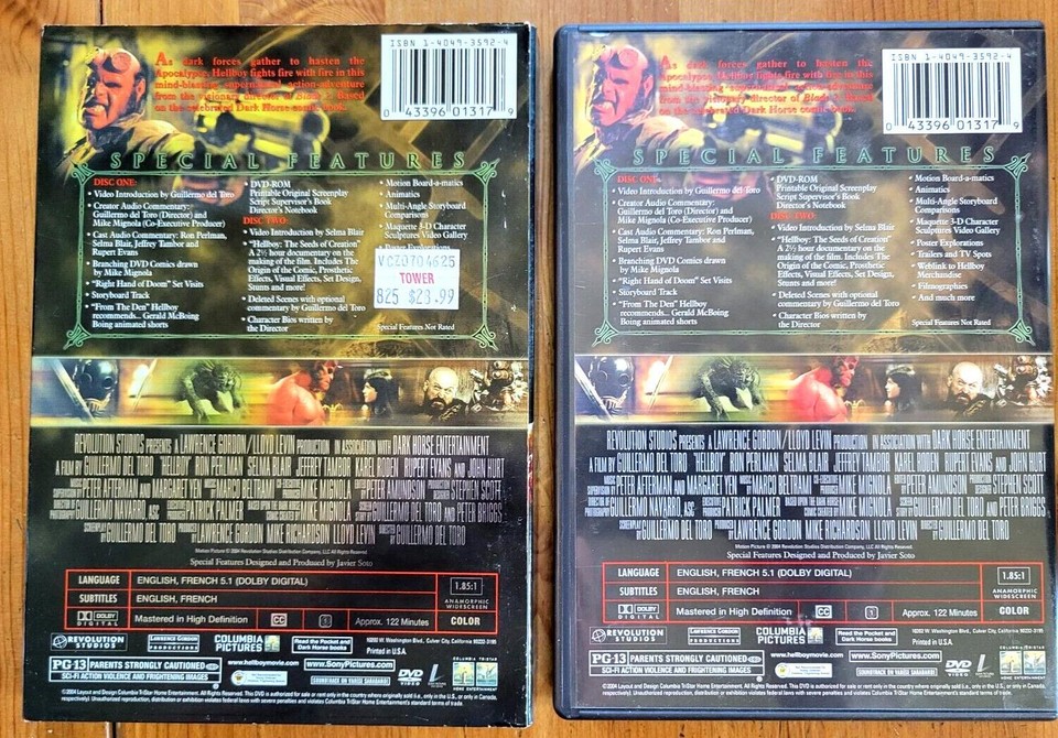 Hellboy DVD 2004 2-Disc Set Special Edition with Slipcover 43396013179 ...