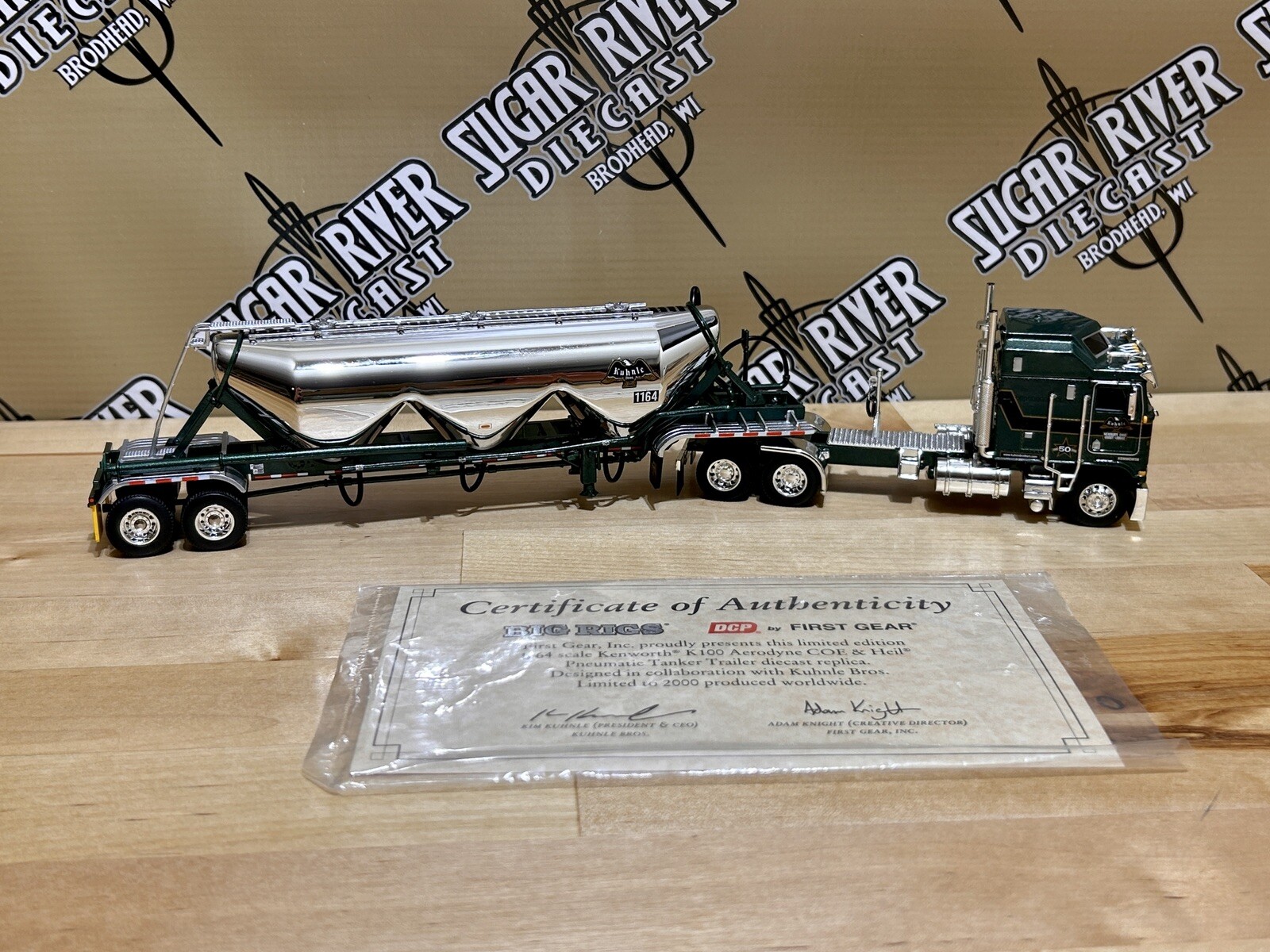 DCP 1/64 Big Rigs #11 Kenworth K100 Kuhnle brothers tanker Semi Truck ...