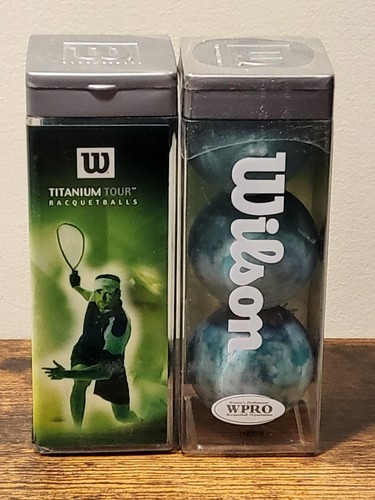 Wilson Titanium Tour Racquetballs Green 3 Pack Lot of 2 26388296446| eBay