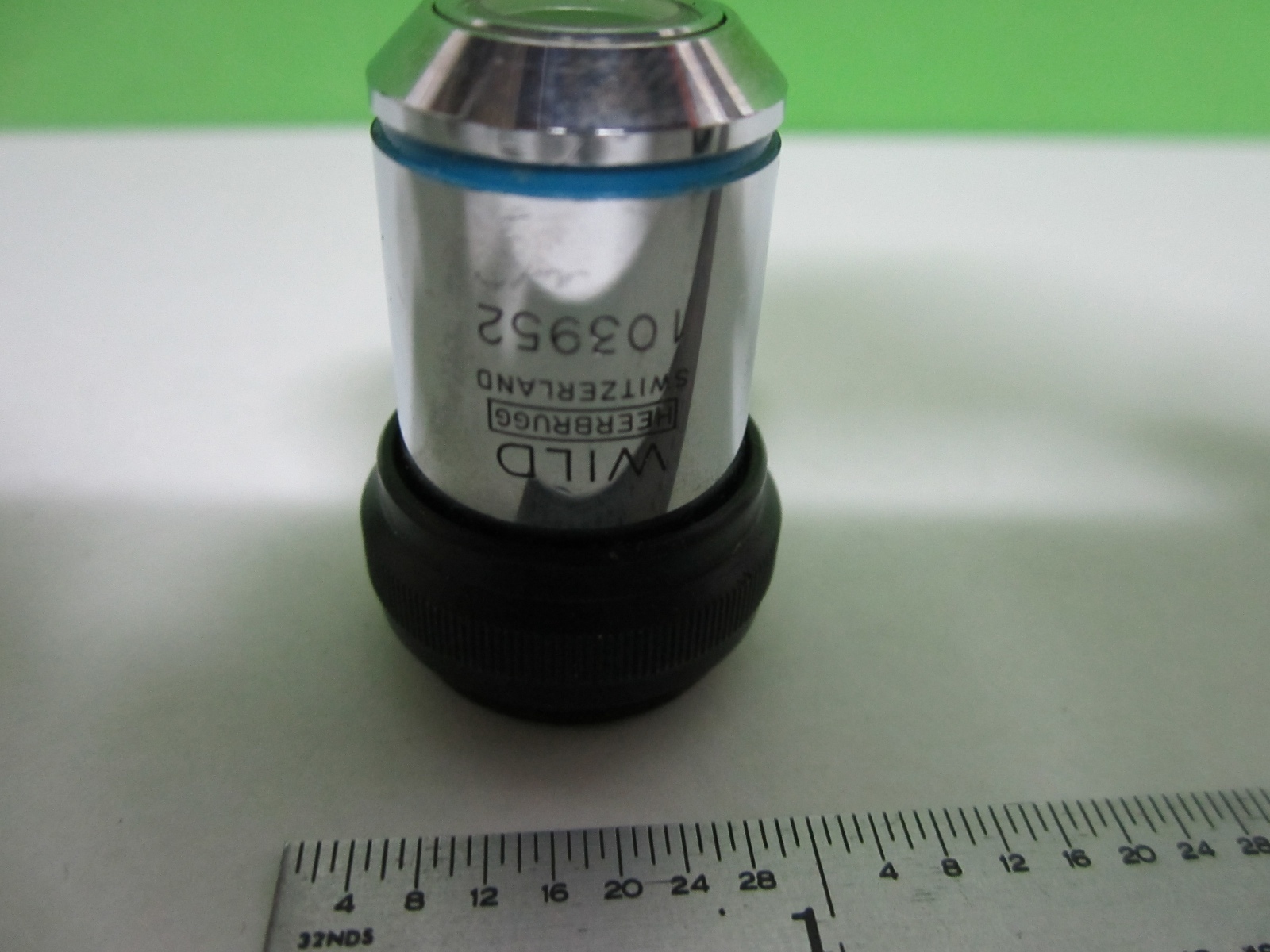 WILD HEERBRUGG OBJECTIVE FLUOTAR 10X SWISS MICROSCOPE OPTICS BIN#T3-13 ...
