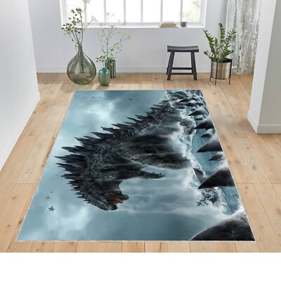 Godzilla, Godzilla Decor, Monster God Rug, Japanese Bath Mat, Movie ...