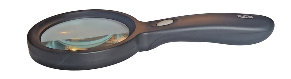 Magnifying Glass with 12 LED Light Source-10X Magnifier-Black/White-9 ...